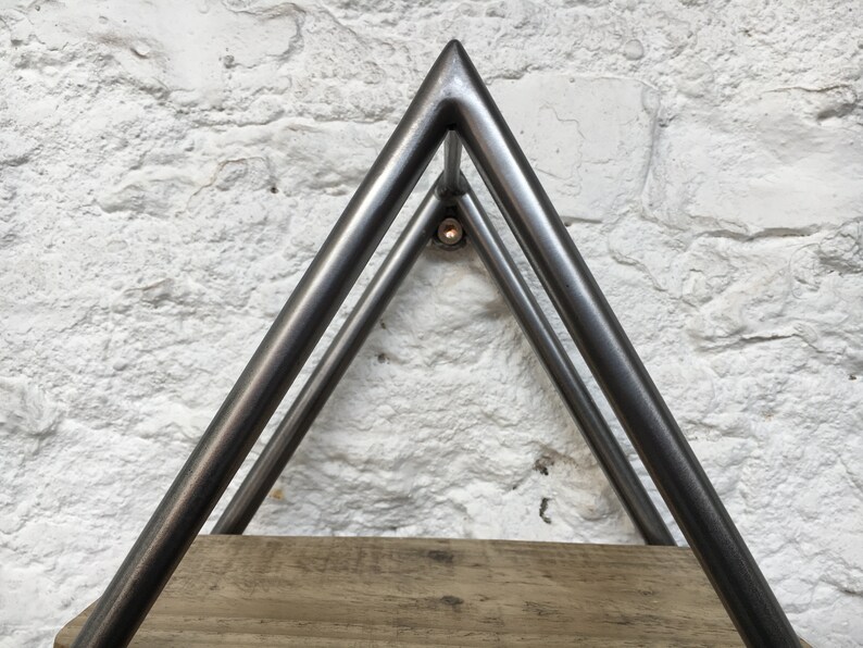 Metal and wood triangle shelves geometric shelf wall shelf | Etsy