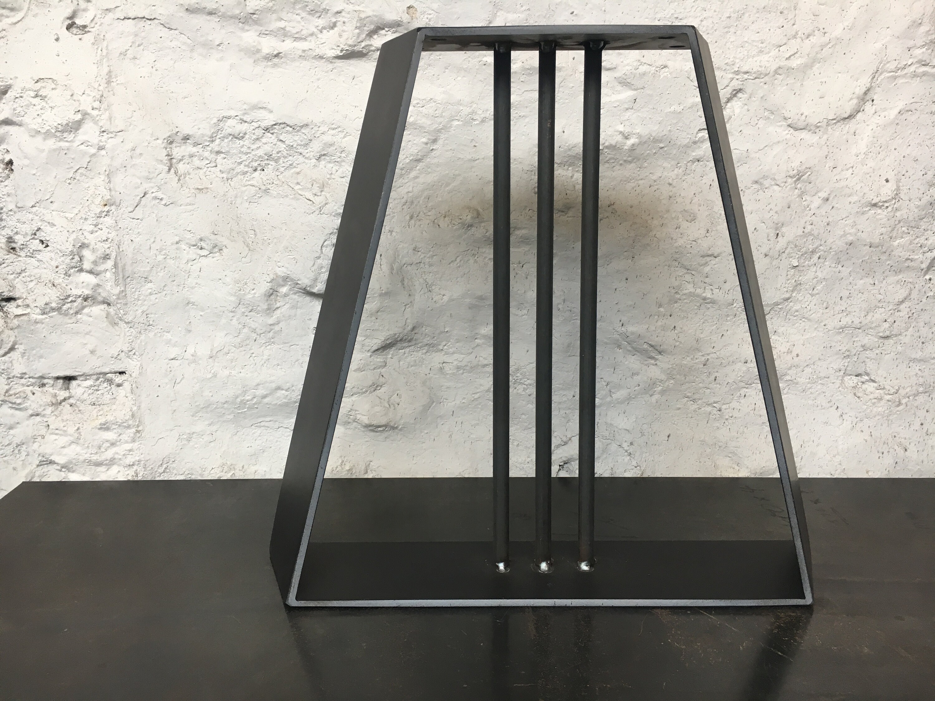 Bespoke Industrial Metal Table Legs Set of 2 Trapezoid Style 3 - Etsy UK