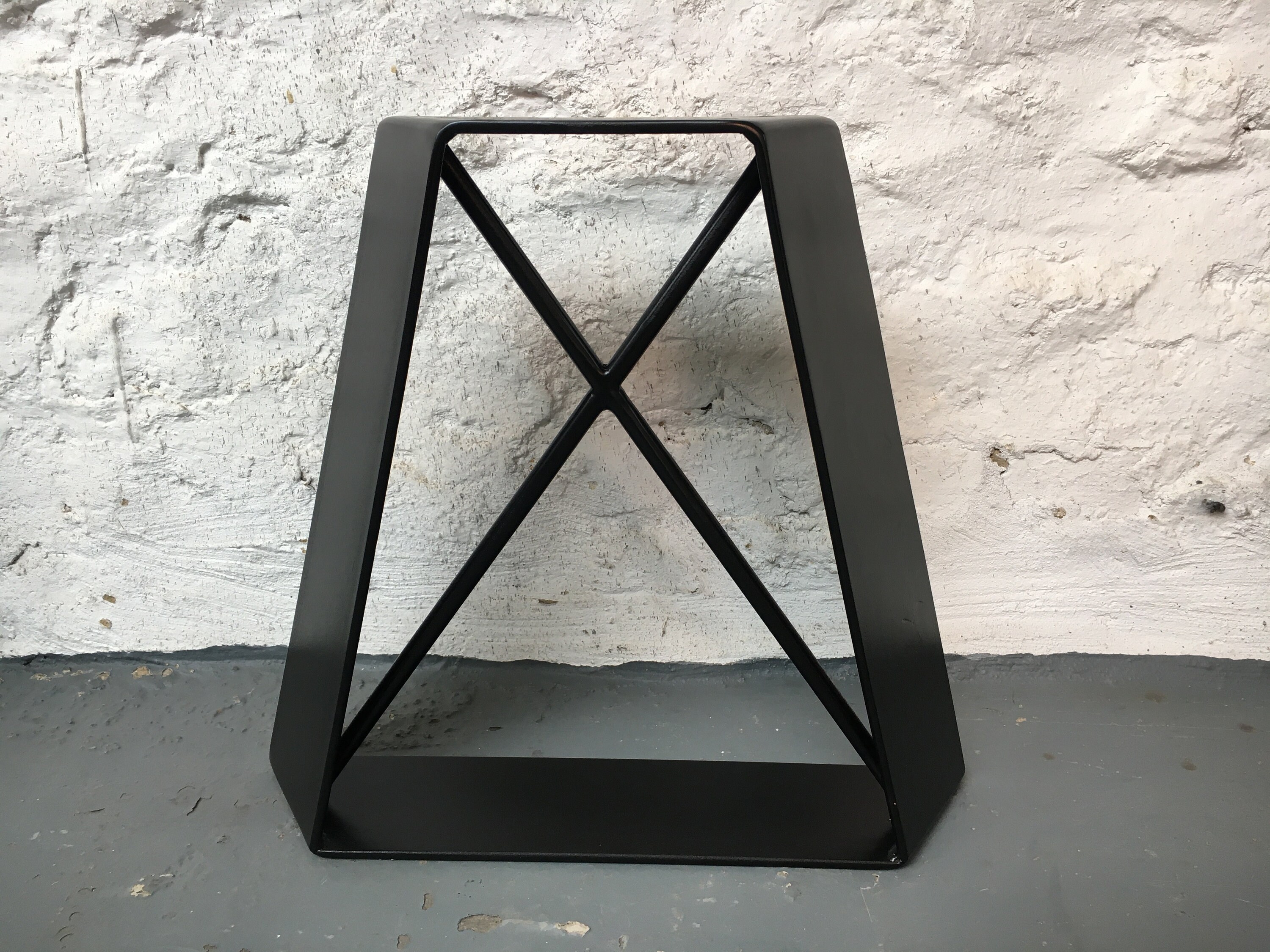 Bespoke Industrial Metal Table Legs Set of 2 Trapezoid Style - Etsy UK