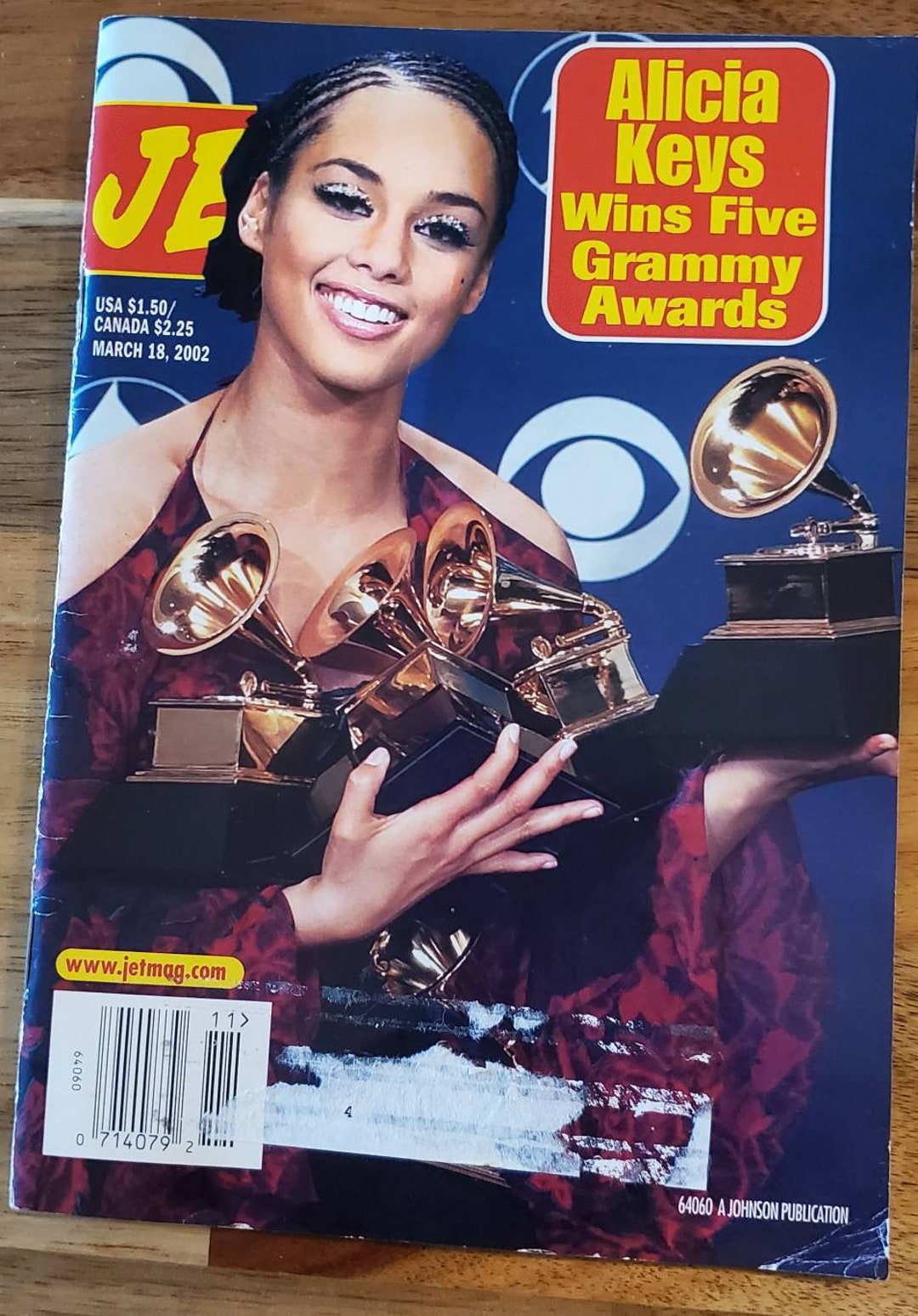 JET Magazine Alicia Keys Wins Five Grammy Awards Cover - Etsy