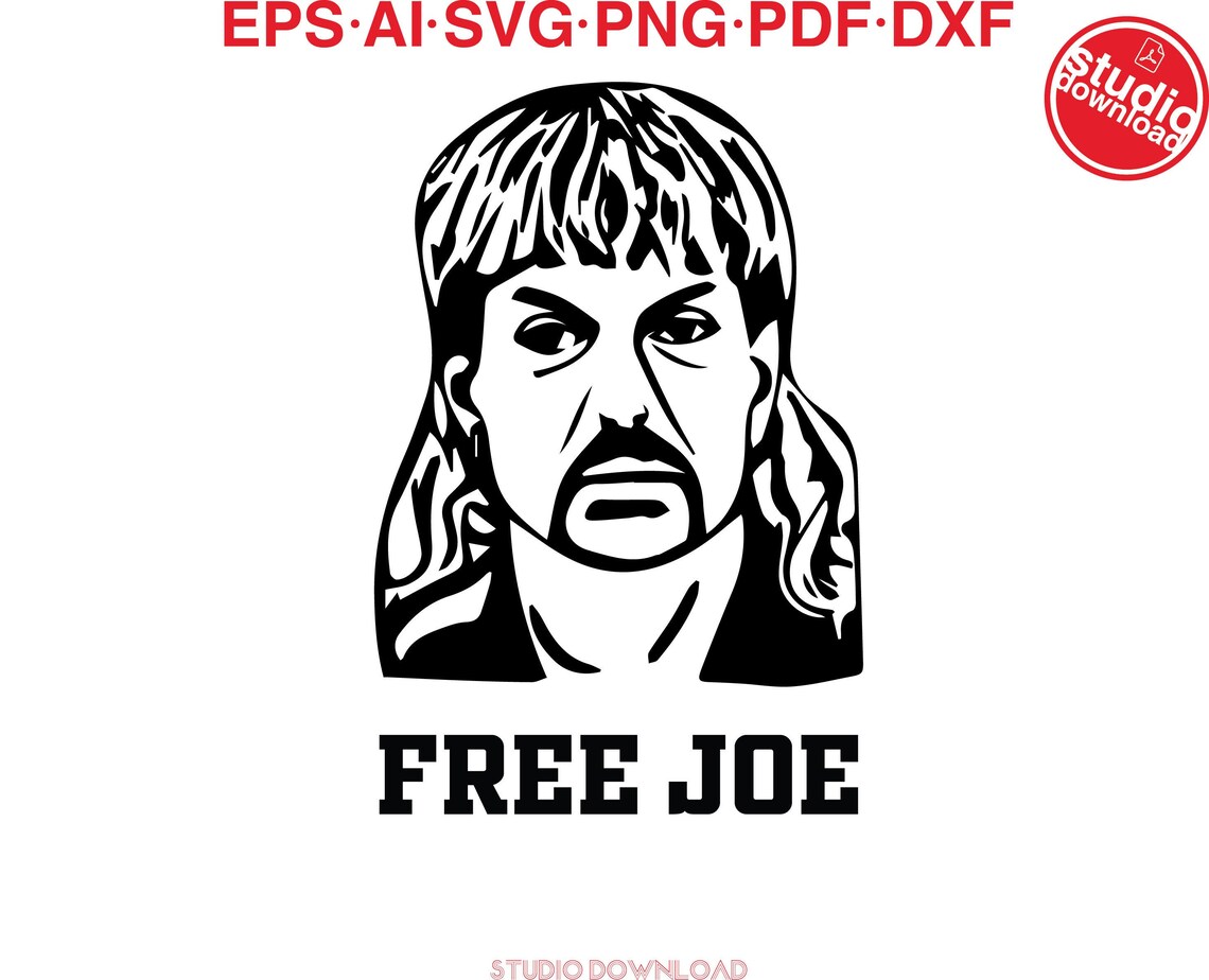 Free Joe Exotic SVG Cut File Download Cricut & Silhouette | Etsy