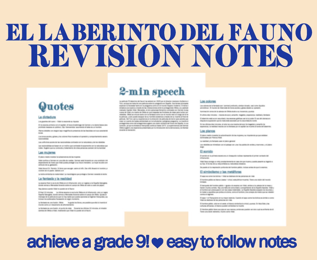 A* A Level IRP 'el Laberinto Del Fauno' - Etsy