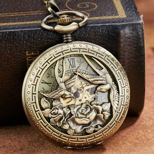 Bird Pocket Watch - Etsy
