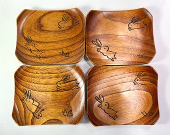 Japanese Rabbit Plate - Etsy