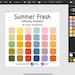 Summer Fresh Color Swatches Palette - 30 Colors, Affinity Designer ...