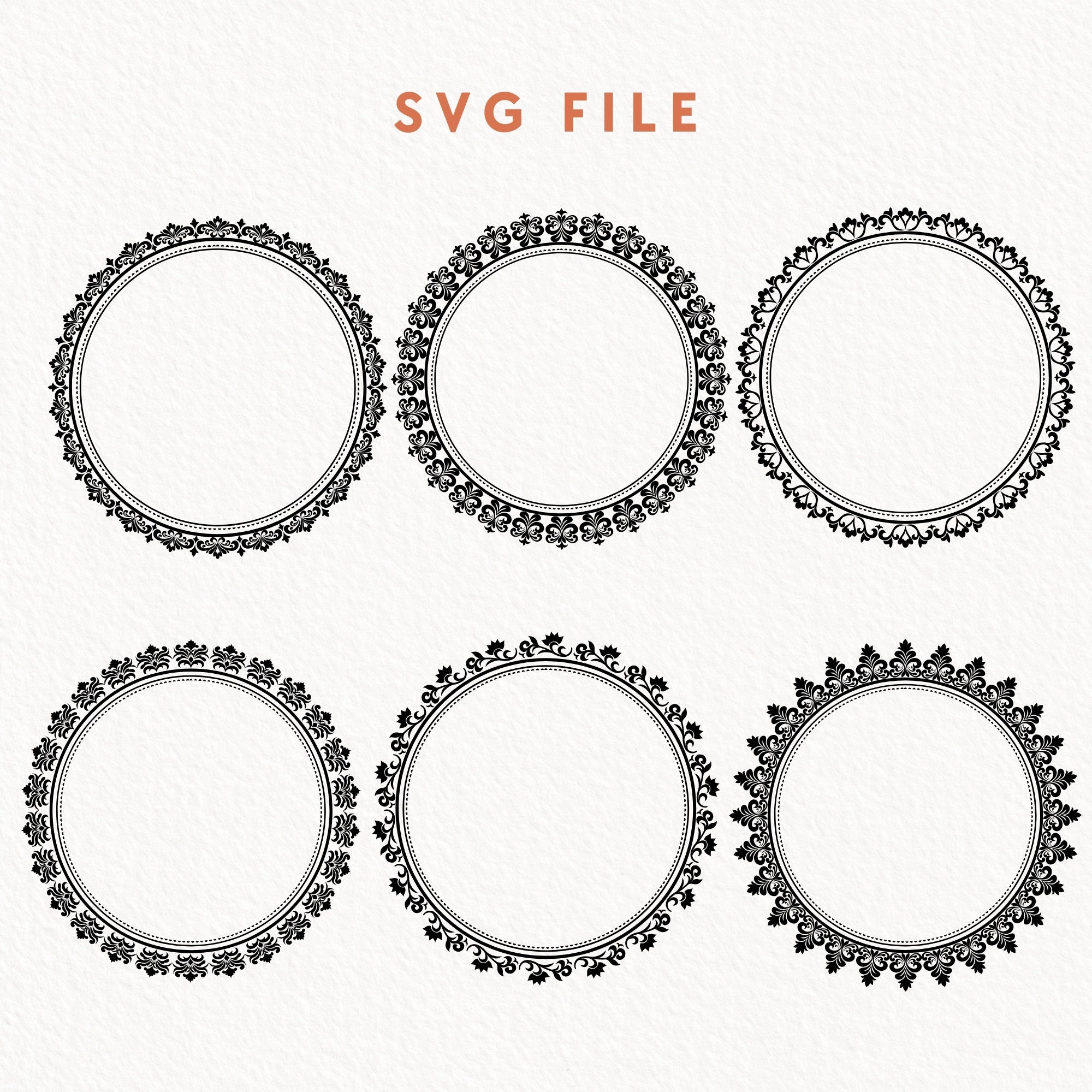 Luxury Gold Gradient Circle Frame SVG PNG Clipart, Vintage Golden ...