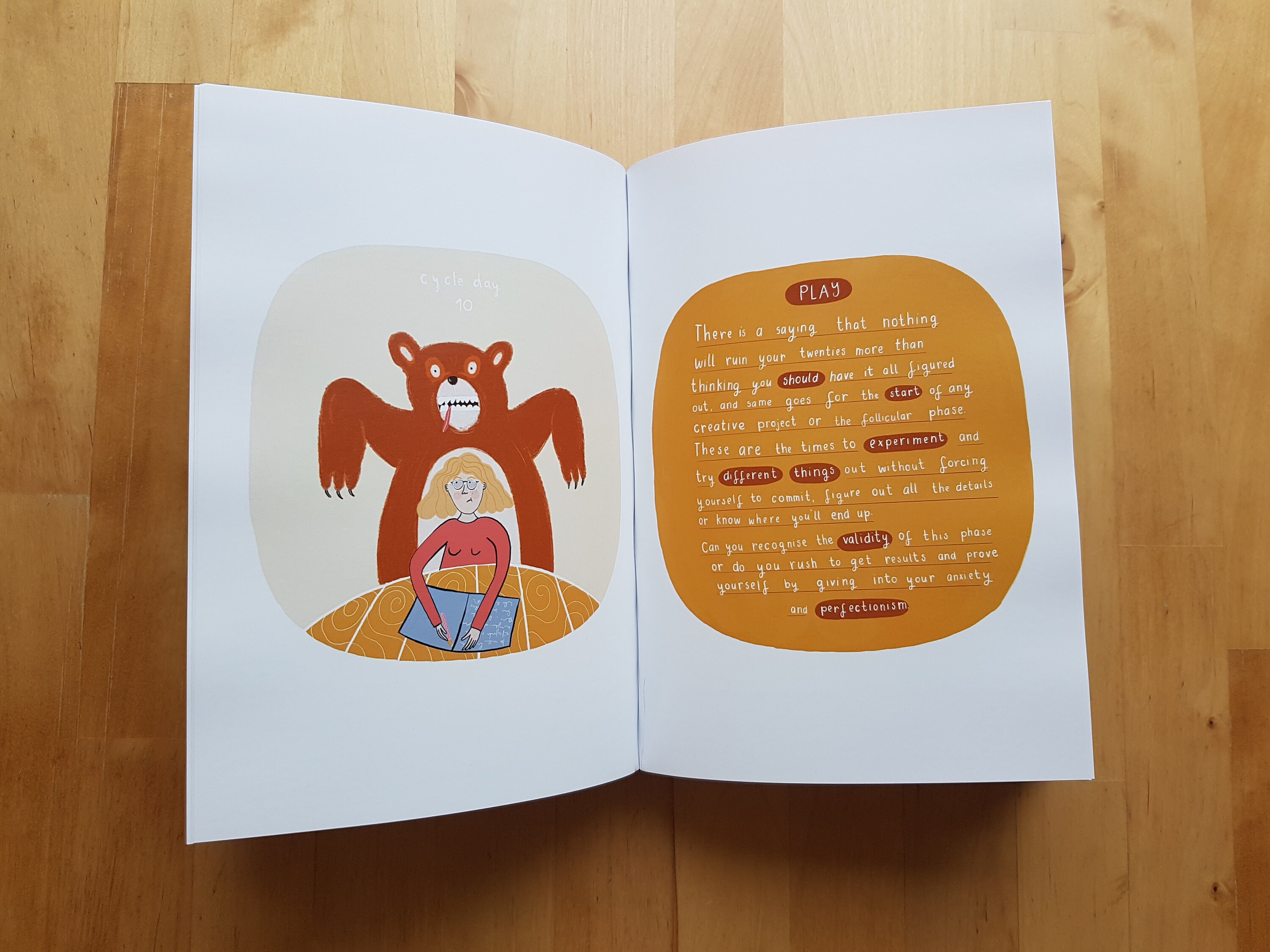 Cycle Diary an Illustrated Menstrual Cycle Journal - Etsy