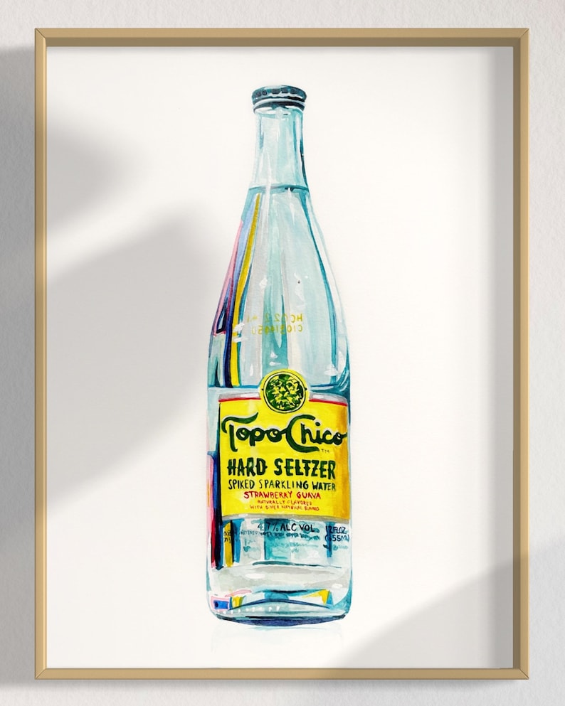 Topo Chico Print, Trendy Wall Art, Digital Download Print, Drink Poster ...