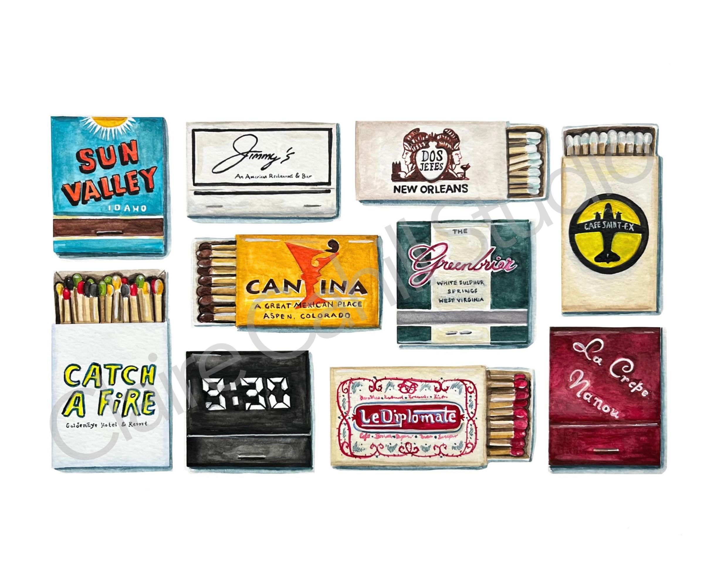 Custom Matchbox Painting | Personalized Matchbook Art Gift | Custom ...