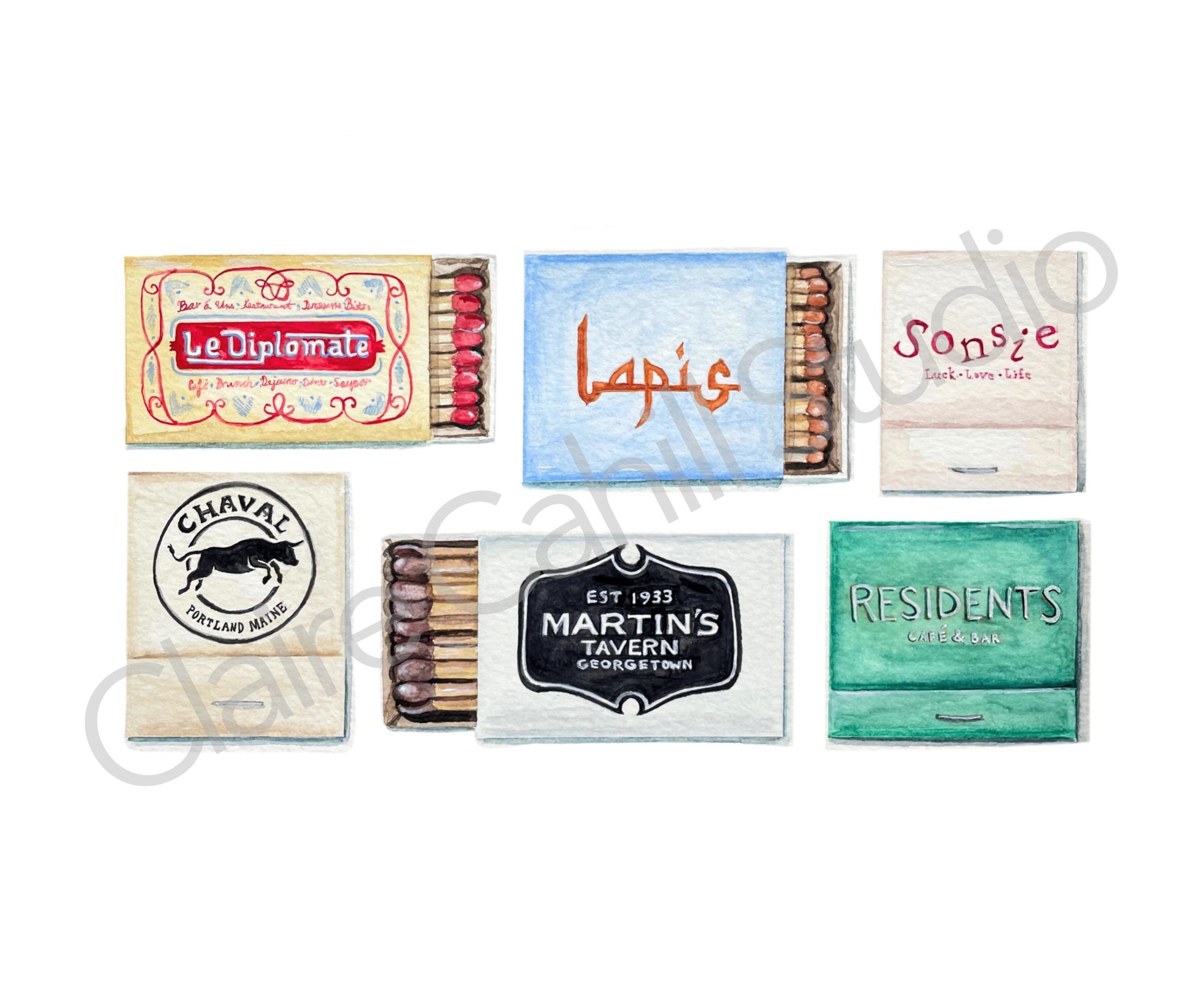 Custom Matchbox Painting | Personalized Matchbook Art Gift | Custom ...