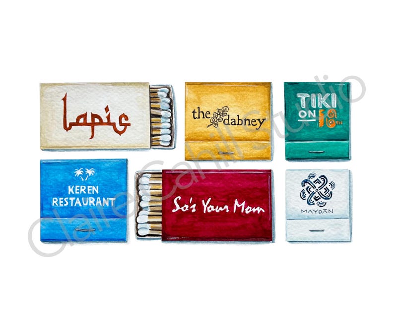 Custom Matchbox Painting | Personalized Matchbook Art Gift | Custom ...