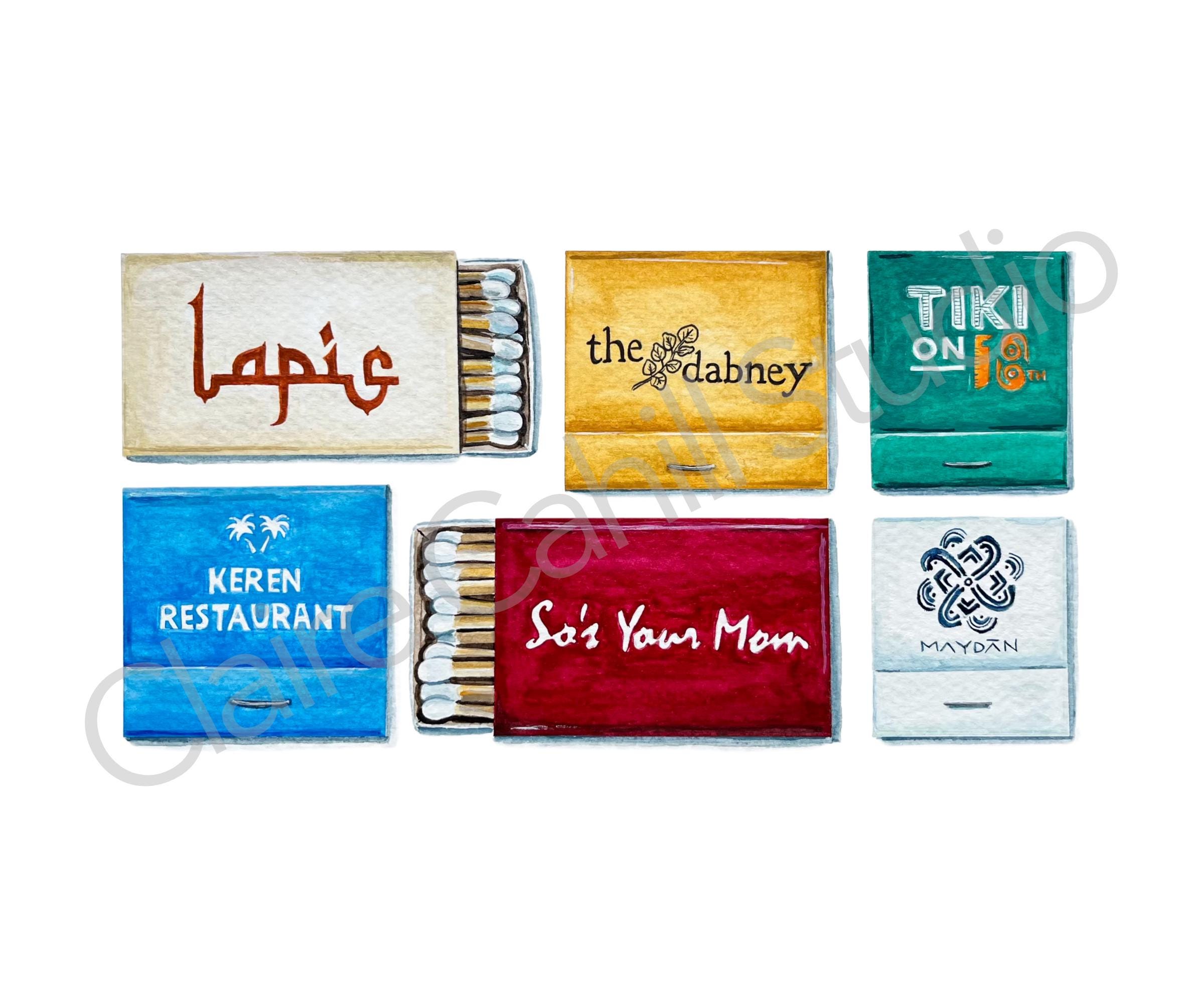 Custom Matchbox Painting | Personalized Matchbook Art Gift | Custom ...