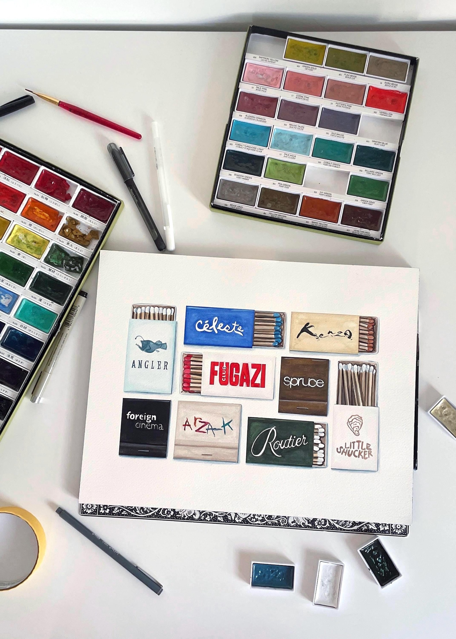 Custom Matchbox Painting | Personalized Matchbook Art Gift | Custom ...