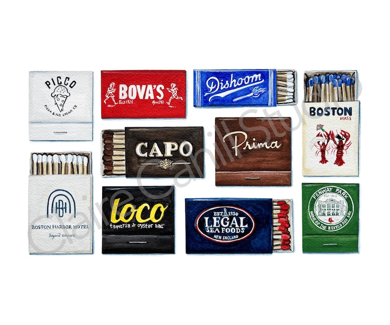 Custom Matchbox Painting | Personalized Matchbook Art Gift | Custom ...