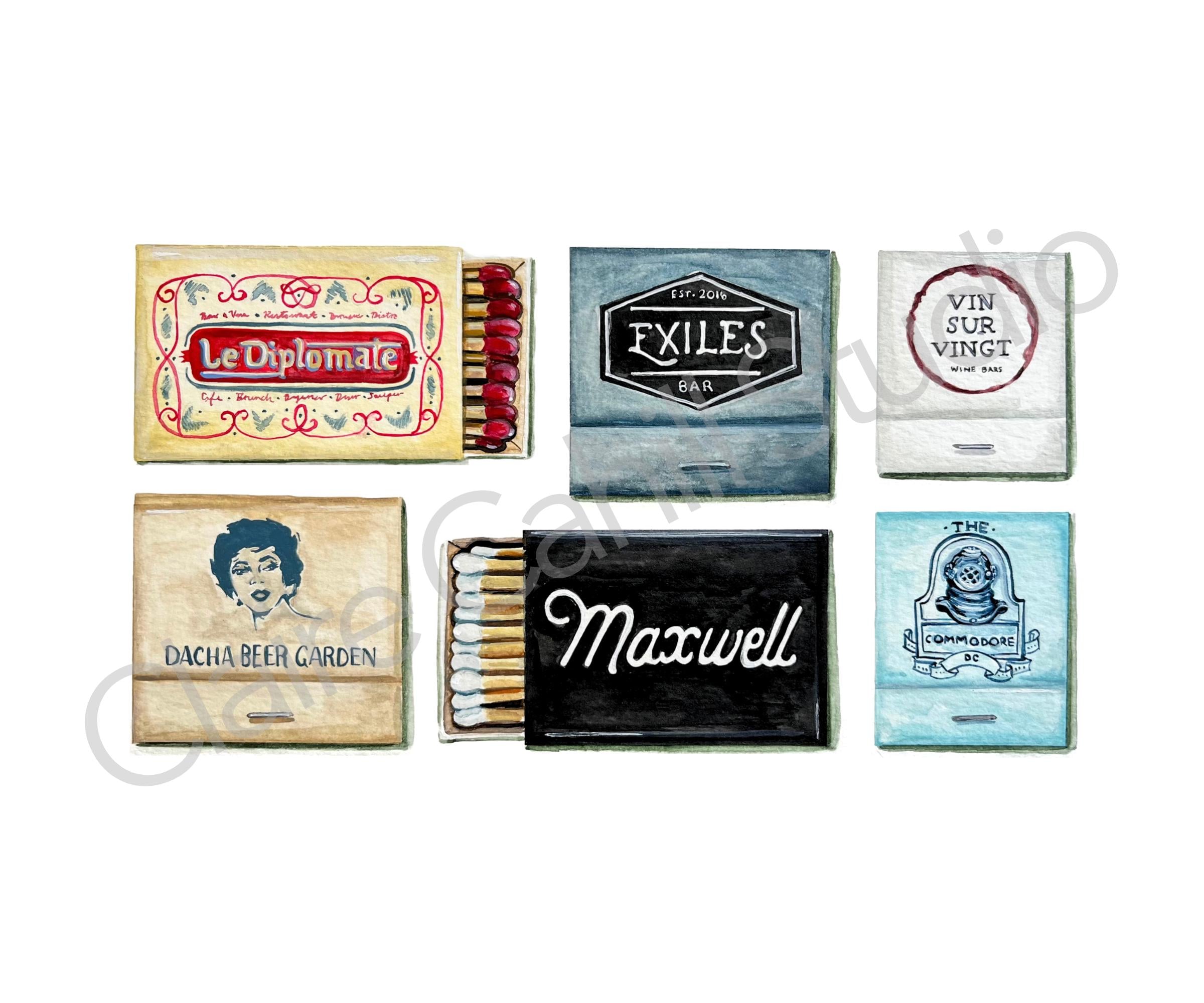 Custom Matchbox Painting | Personalized Matchbook Art Gift | Custom ...