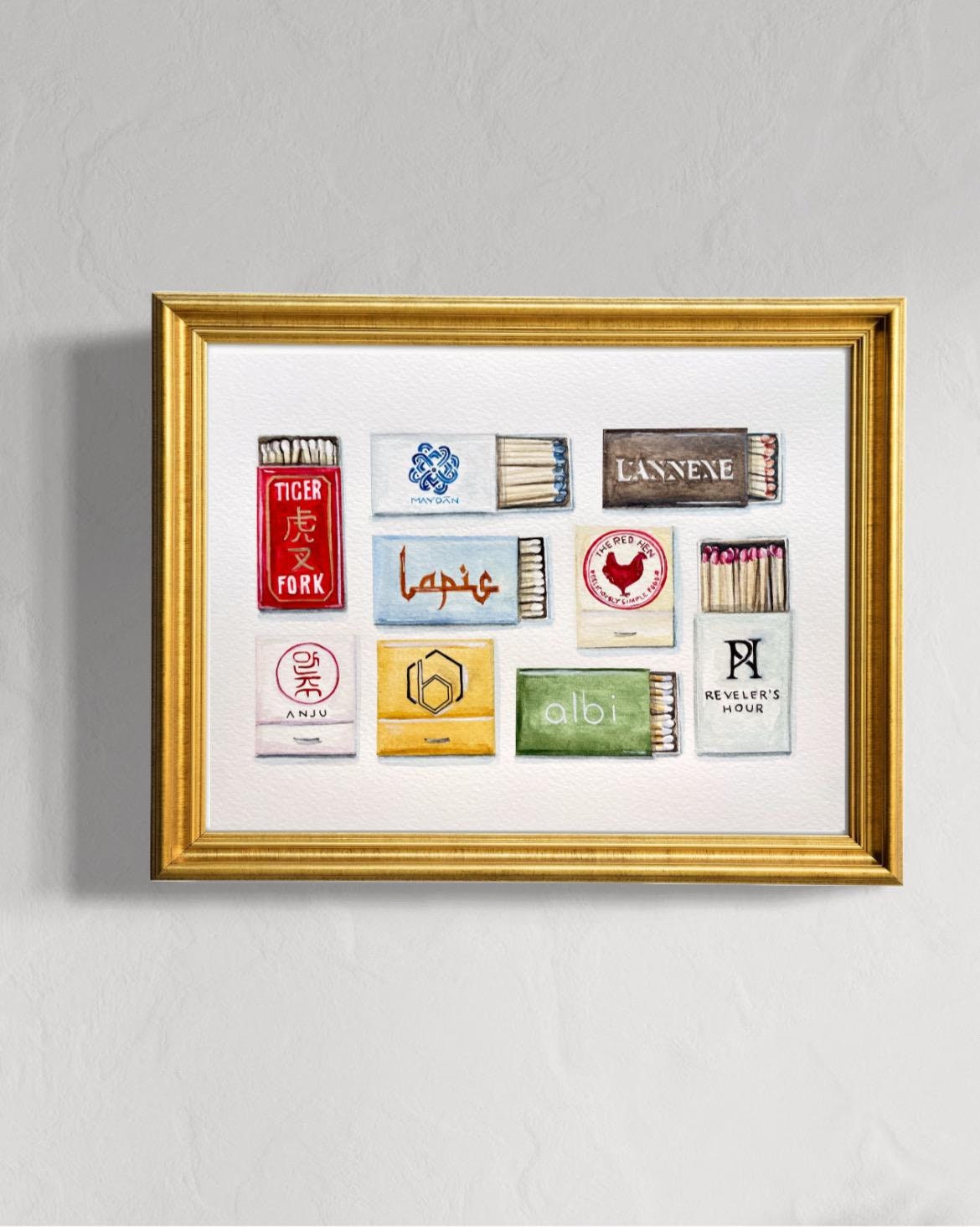 Custom Matchbox Painting | Personalized Matchbook Art Gift | Custom ...