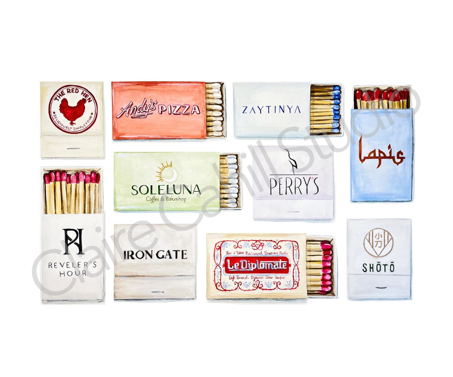 Custom Matchbox Painting | Personalized Matchbook Art Gift | Custom ...