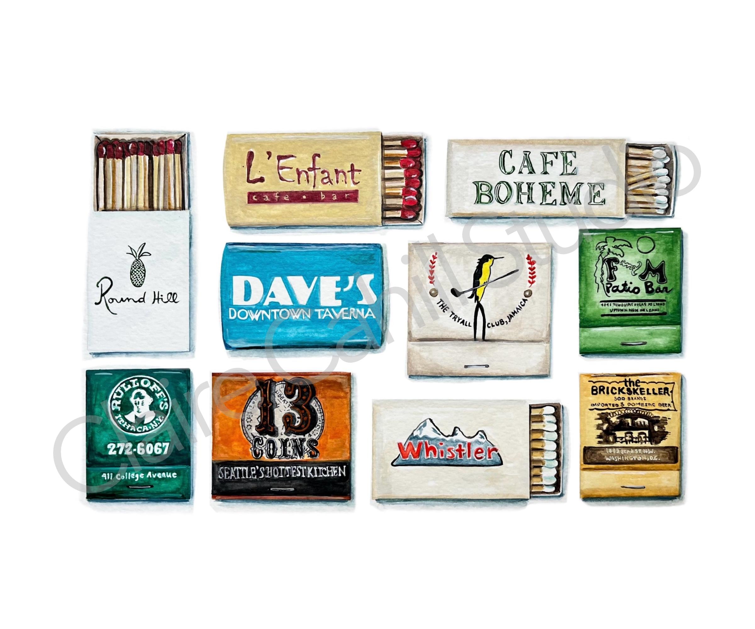 Custom Matchbox Painting | Personalized Matchbook Art Gift | Custom ...