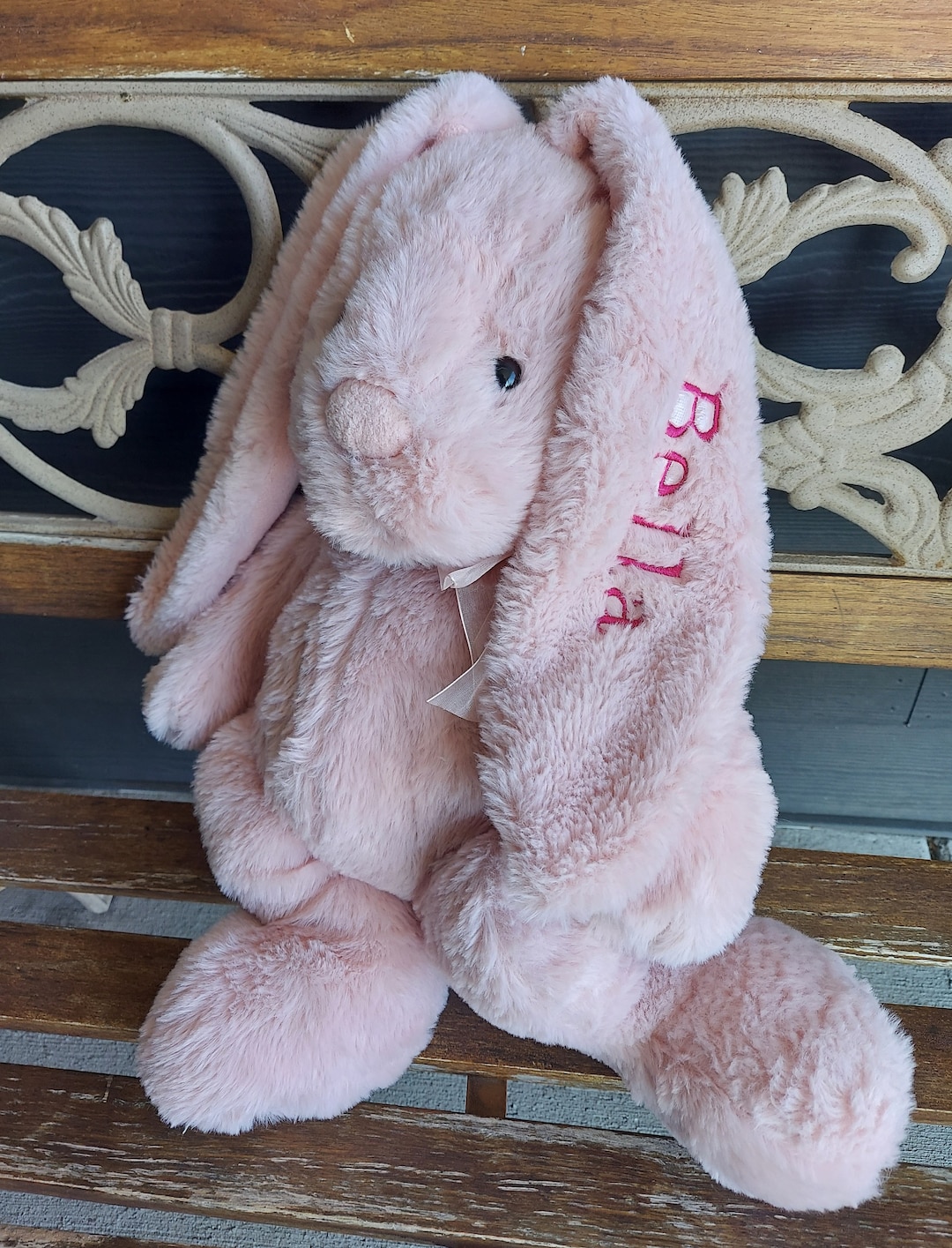 Large Pink Easter Bunny/personaliized Bunny /birthday Gift/ Customized ...