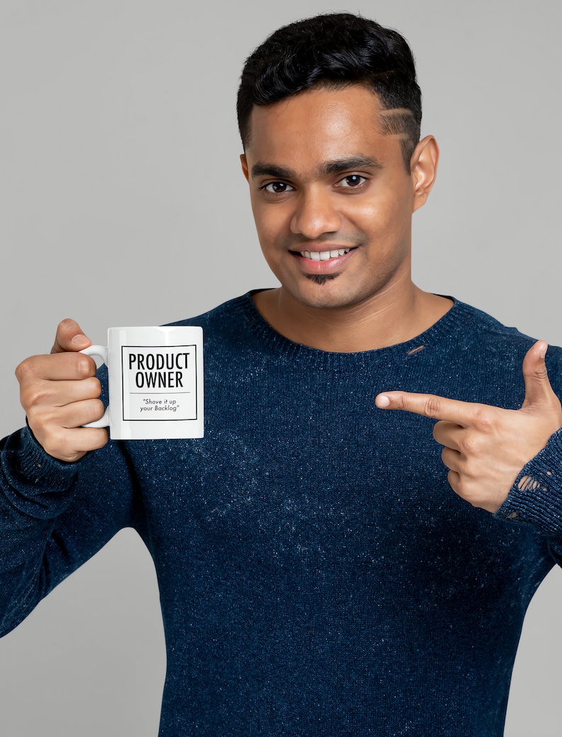 Product Owner Mug | Shove It up Your Backlog | Product Owner Trophy ...