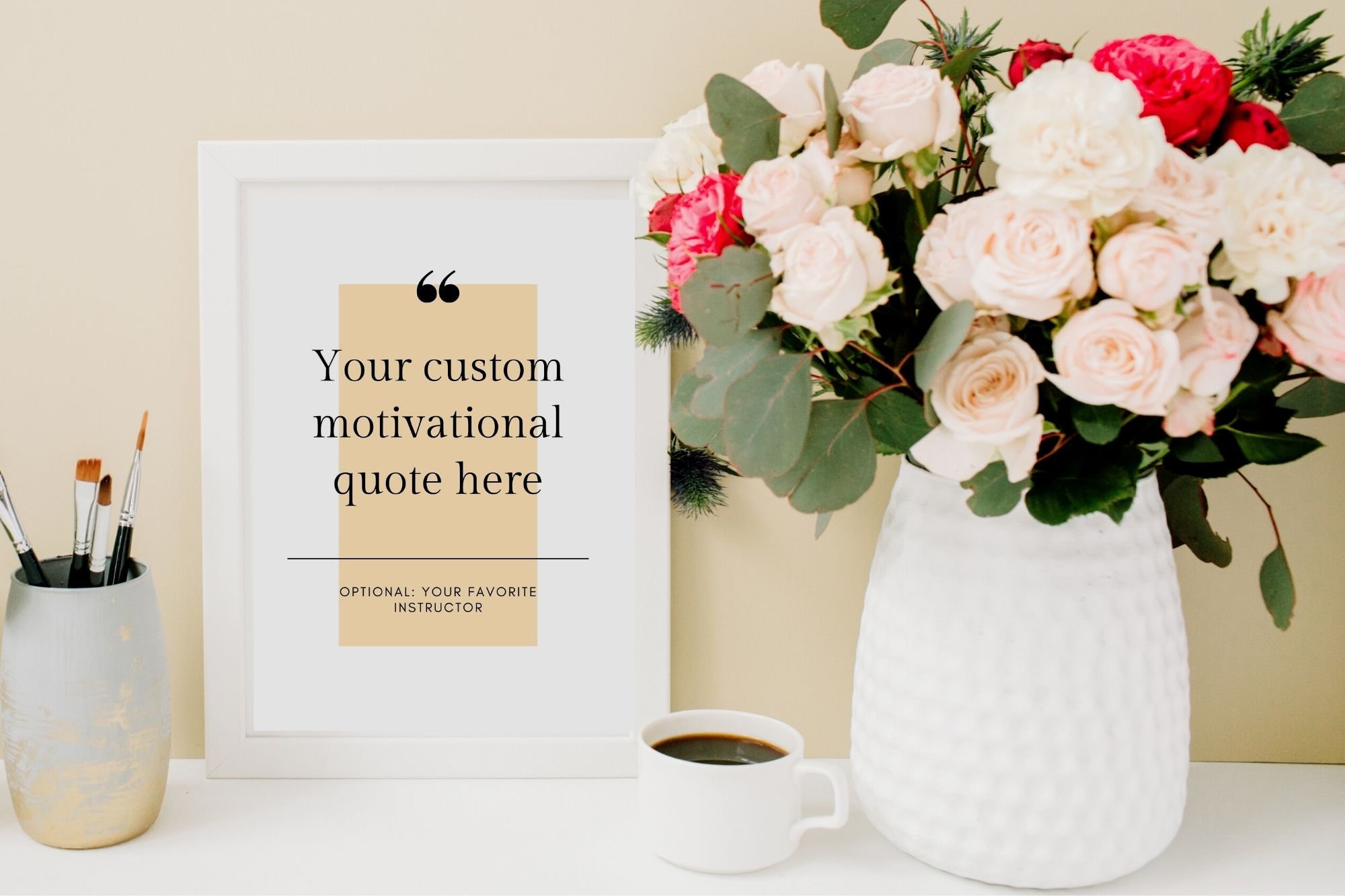 Custom Motivational Quote Printable PDF Downloadable File - Etsy