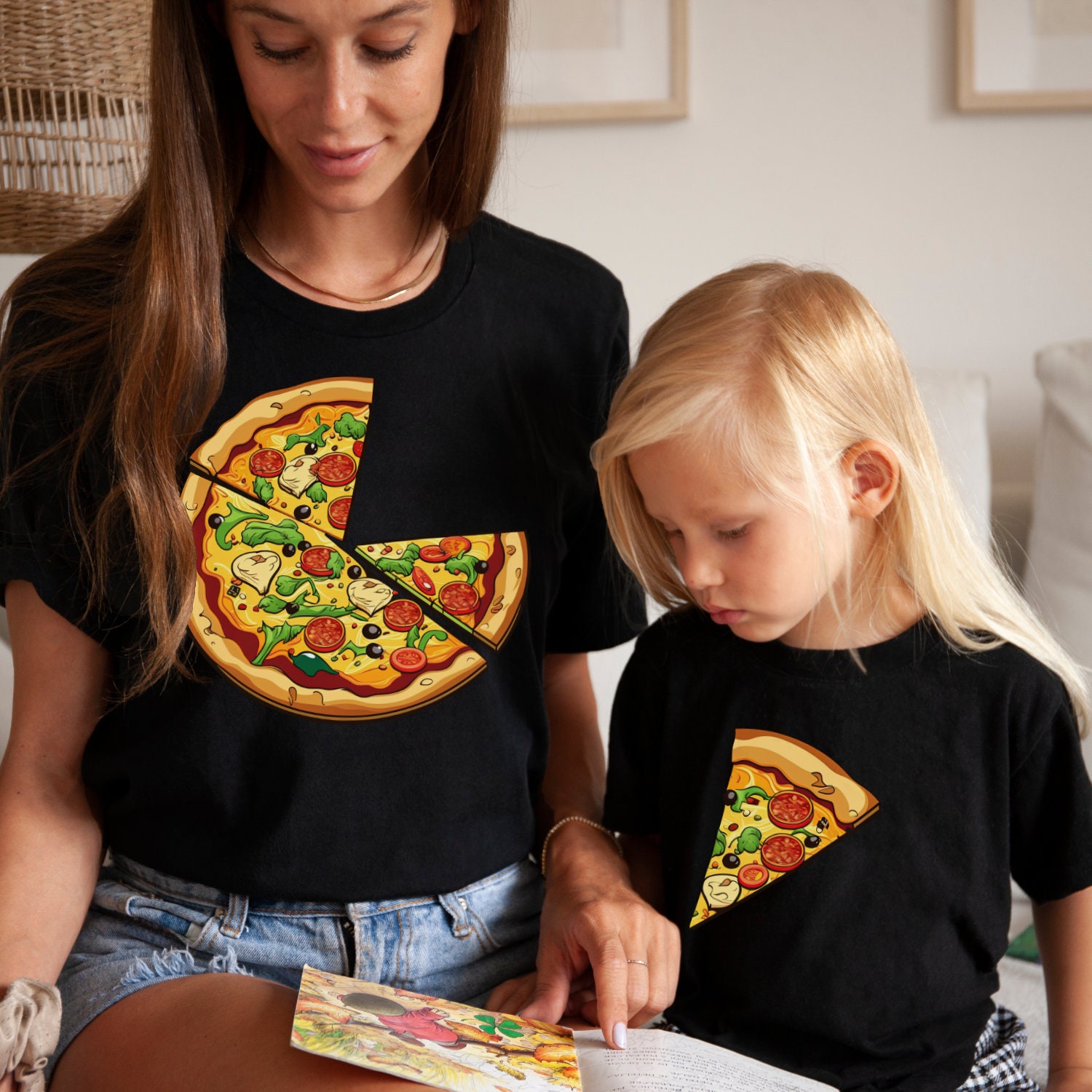 Father & Son Pizza Design Download Pizza Slice Mother and Daughter Mom ...