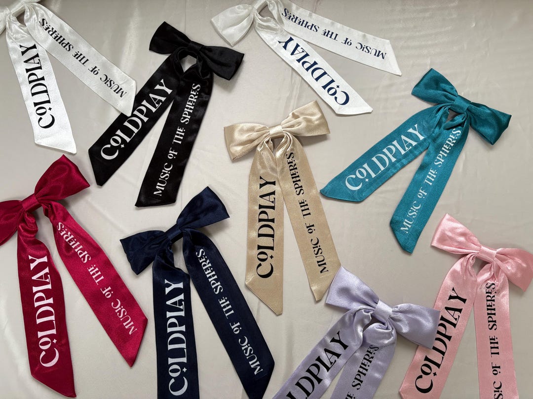 Coldplay Concert Bows - Etsy