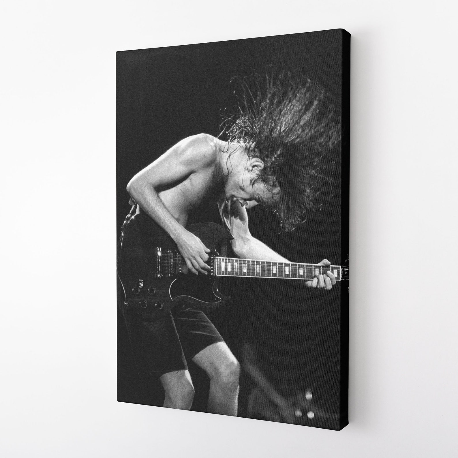 Angus Young Canvas Print Angus Young Poster Angus Young - Etsy