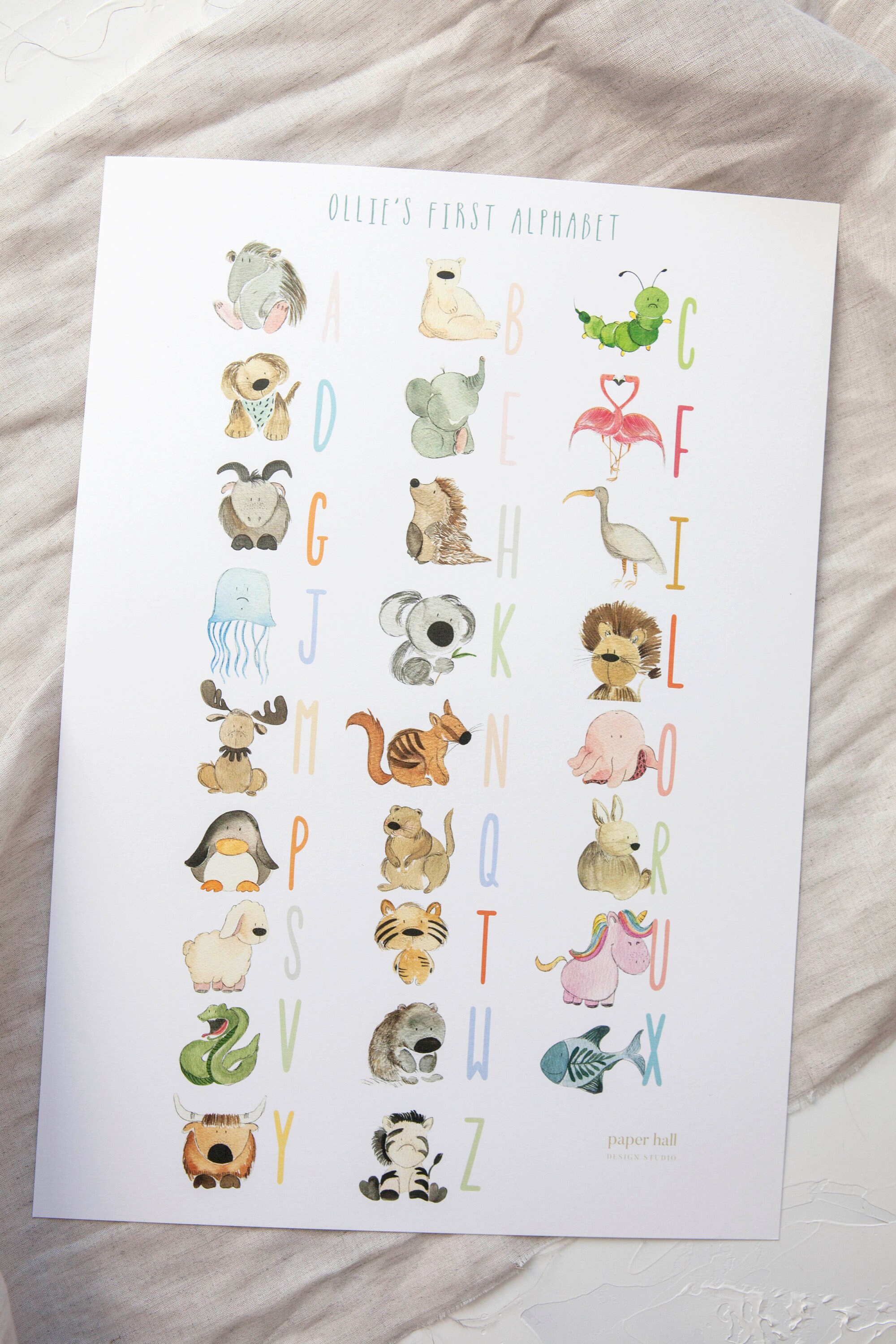 My First Alphabet Alphabet Print Educational Prints for - Etsy Australia