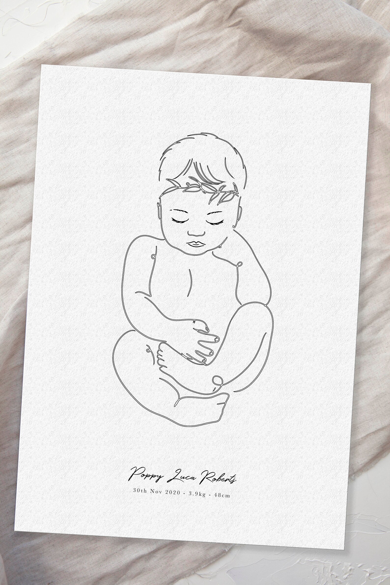 PERSONALIZED BIRTH POSTER Birth Poster Custom Made Newborn - Etsy