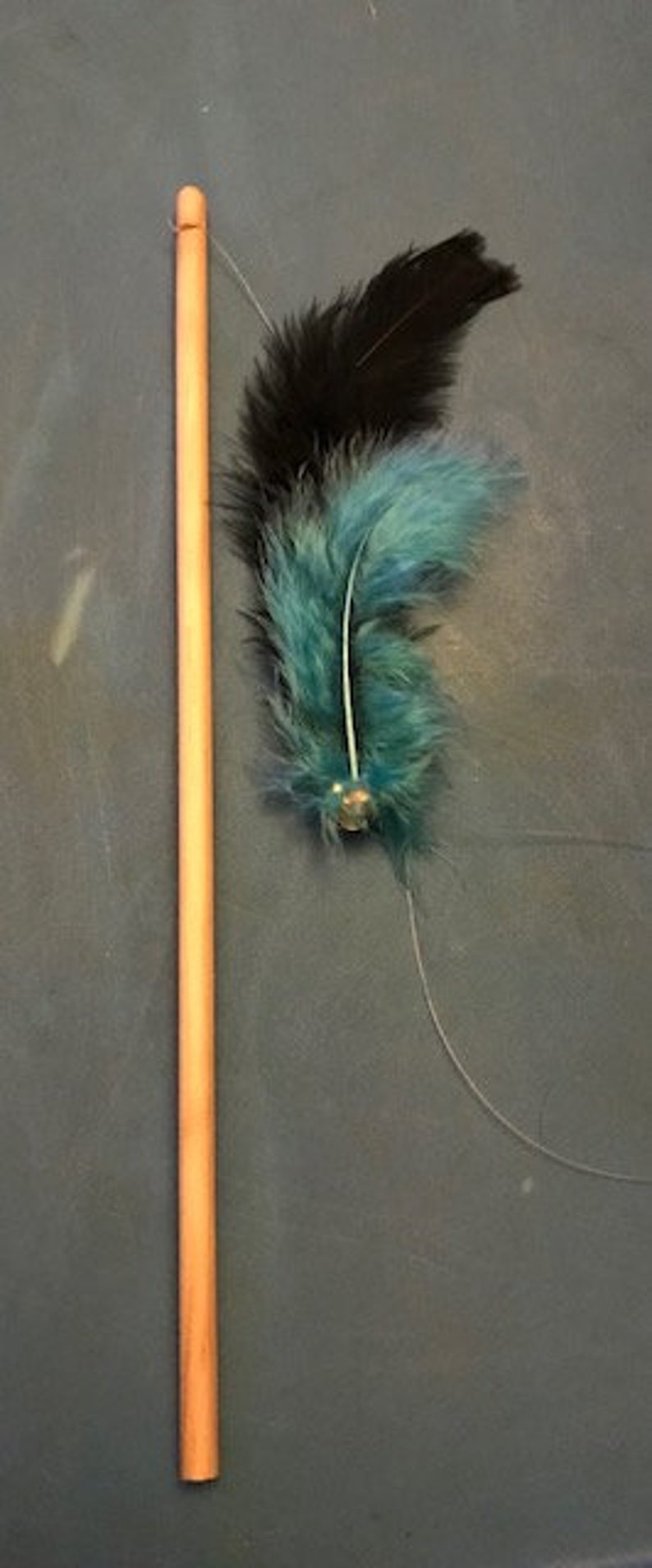 JULIES FEATHER BELL Cat Toy Wands Jingle Bell W/feather on - Etsy