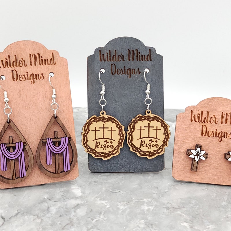 Easter Cross Earrings - Etsy