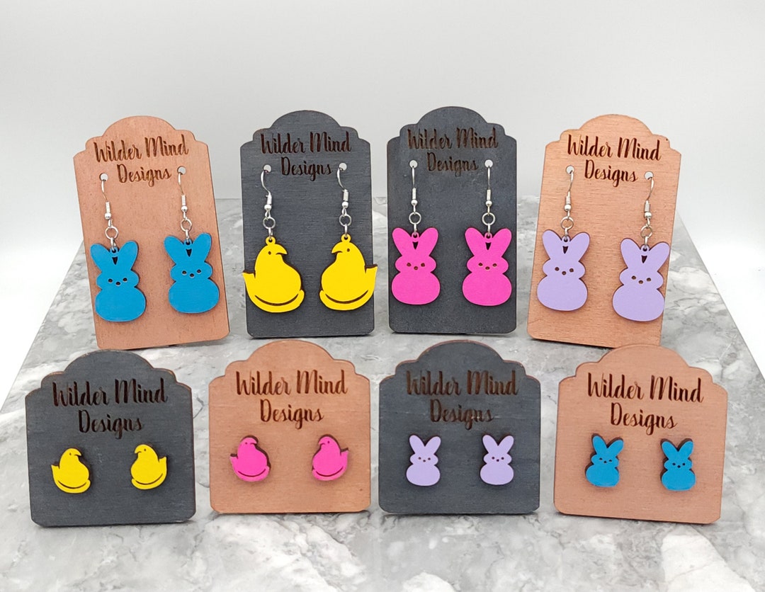Bunny Earrings, Easter Earrings, Candy Earrings, Rabbit Earrings, Chick ...