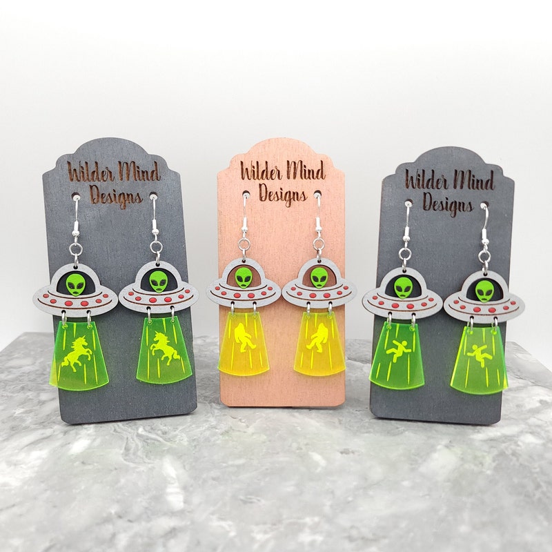 Alien Ufo Earrings - Etsy