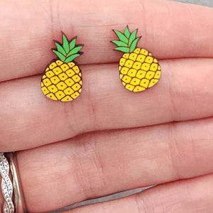 Pineapple Earrings, Cute Earrings, Fun Earrings, Summer Jewelry, Food Earrings, Pineapple ...