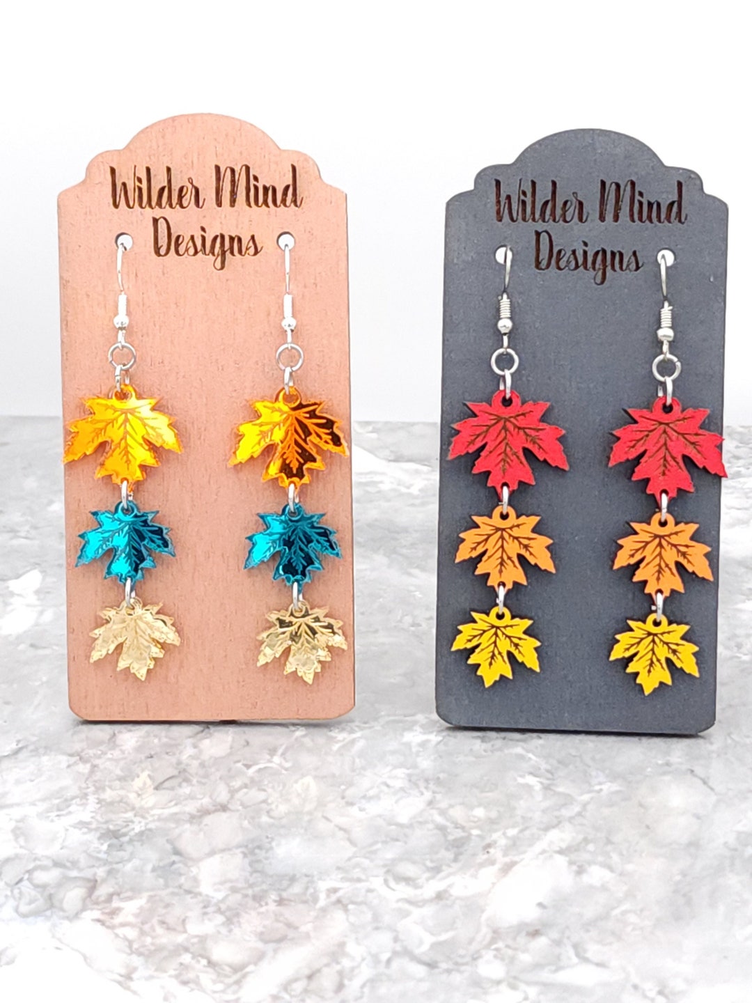 Fall Leaf Earrings, Leaf Earrings, Fall Earrings, Pumpkin Earrings ...