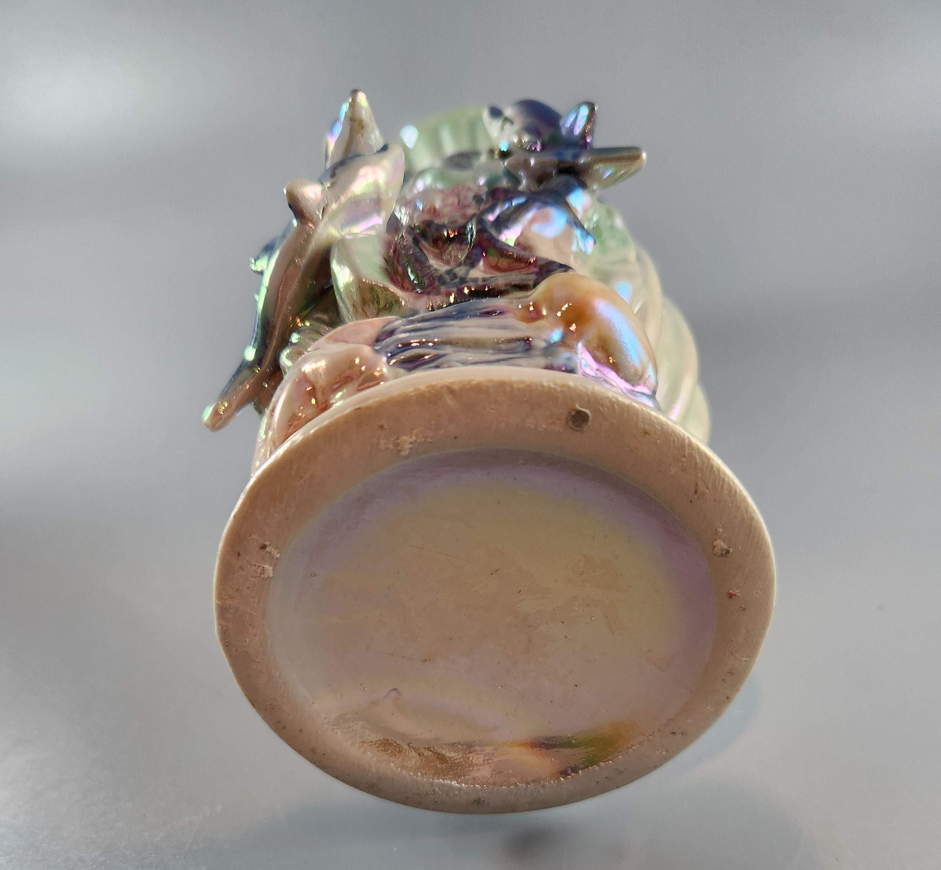 Vintage Lusterware Dolphin Vase, Sealife Vase, Beach Decor, Table Decor ...