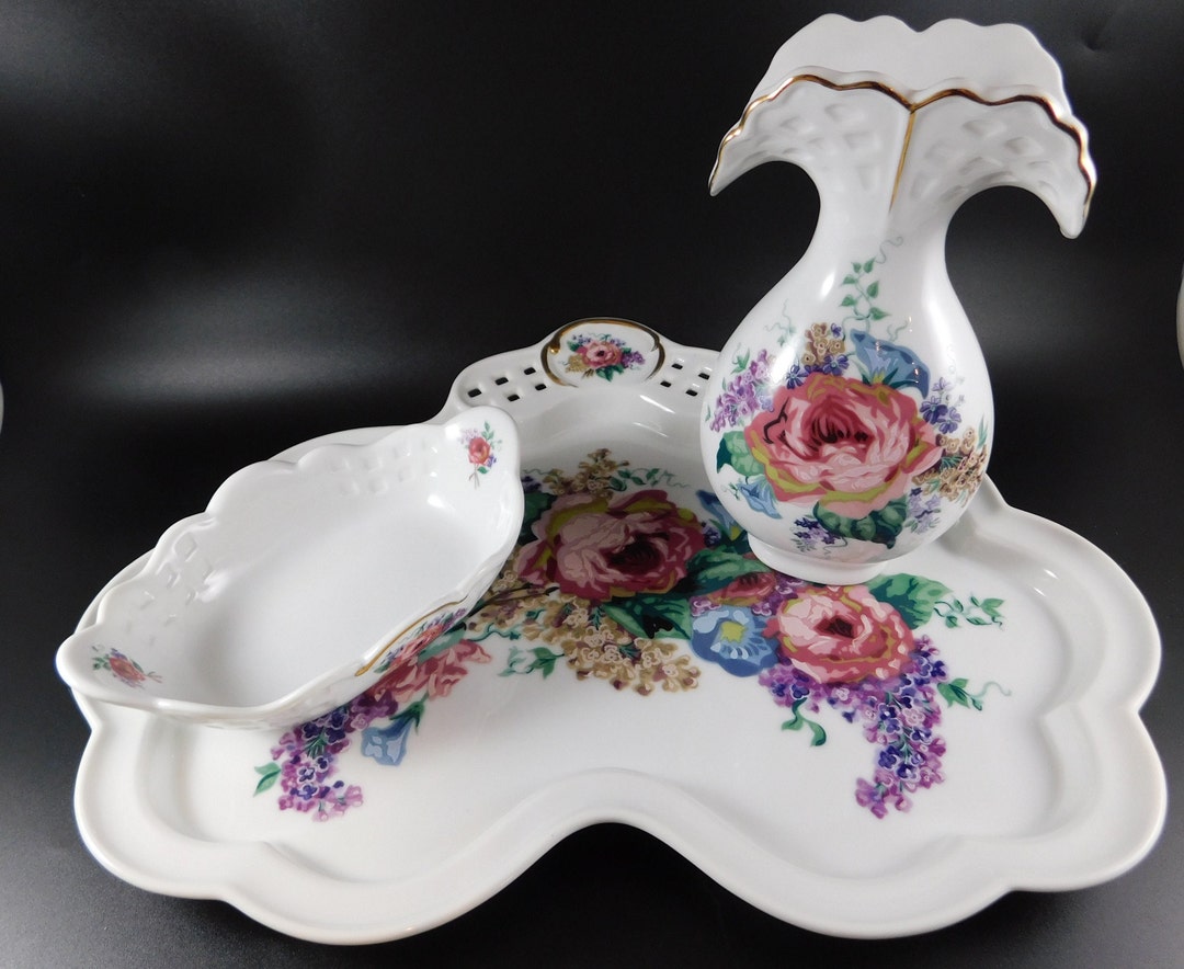 Vintage 3 Pc Southern Heirlooms Set Made for Elizabeth Arden-floral ...