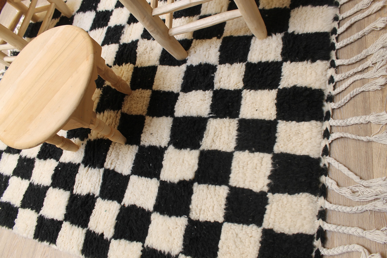 Green Checkered Rug Colorful Checkerboard Rug Custom - Etsy