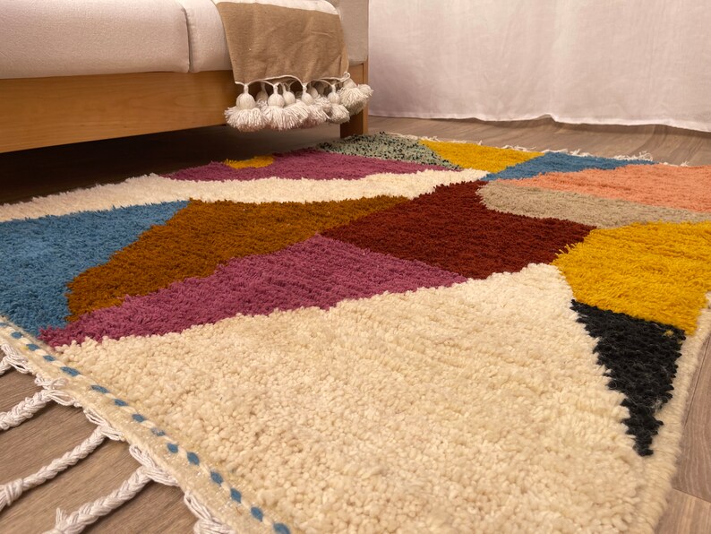 Moroccan Rug Custom Colorful Rug Area Rugs for Bedroom - Etsy