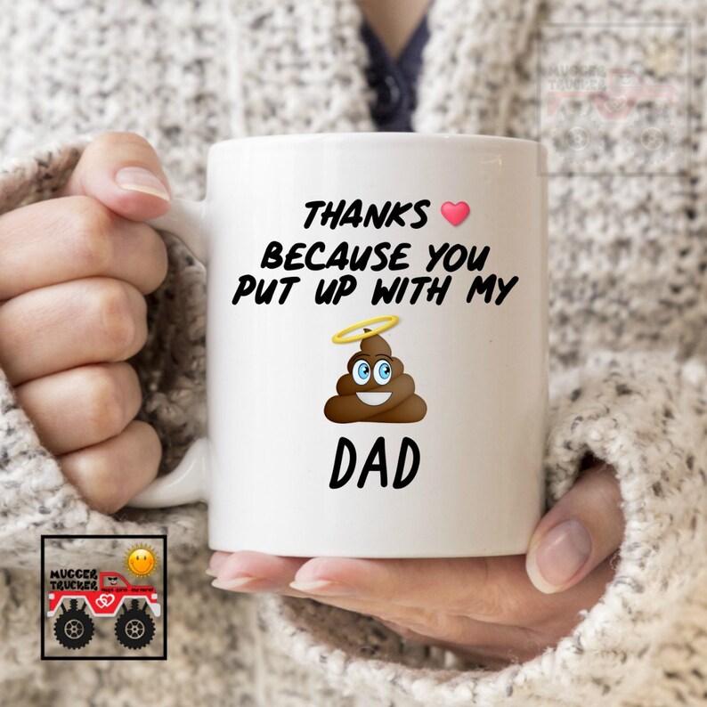 Papa drôle fête des pères Caca Cadeau Mug Anniversaire Bonus Papa Step ...