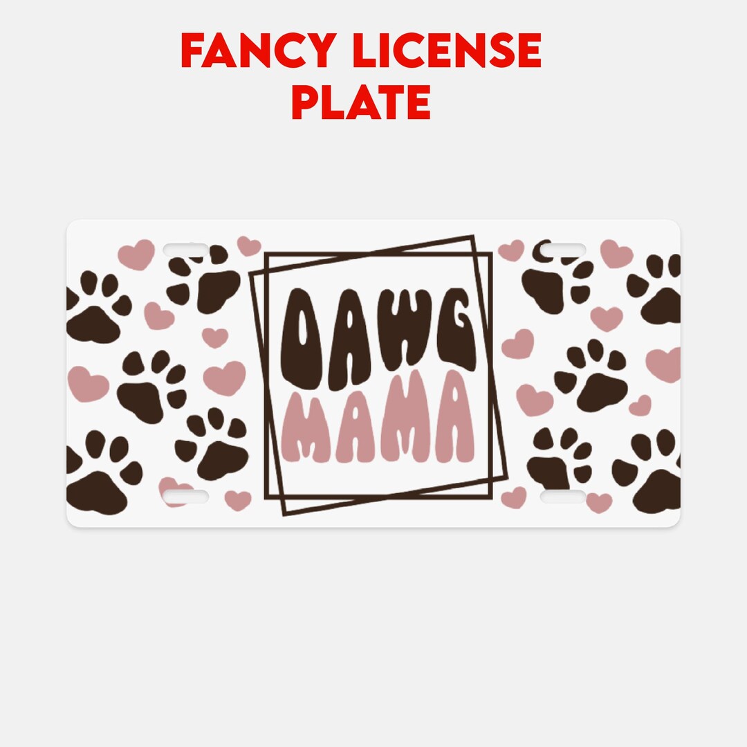 Dog Lover License Plate, Personalized License Plate, License Plate ...