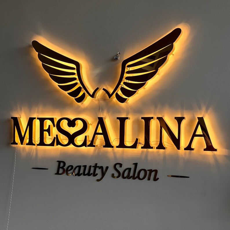Metal Outdoor Business Custom Led Sign, Backlit Stainless Steel 3D ...