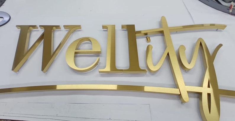 Custom Signage - Personalized Company Logo | 3D Metal Letters for ...