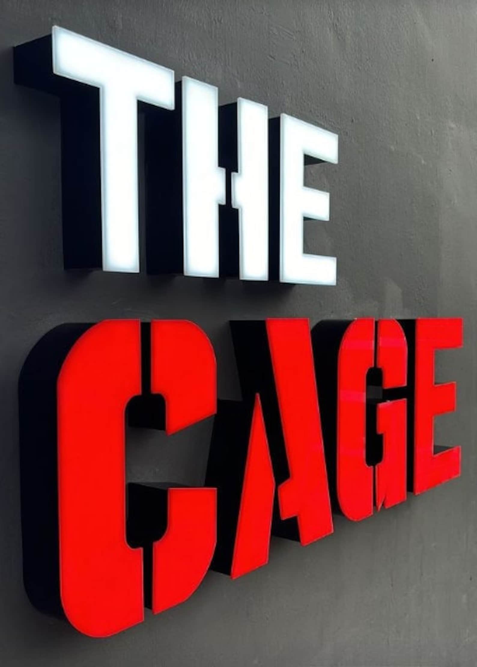 Custom Illuminated 3D Metal LED Store Sign, Frontlit Wall Logo for ...