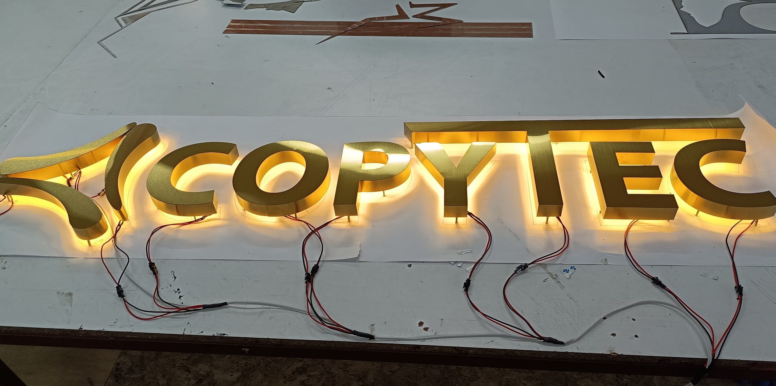 Metal Outdoor Business Custom Led Sign, Backlit Stainless Steel 3D ...