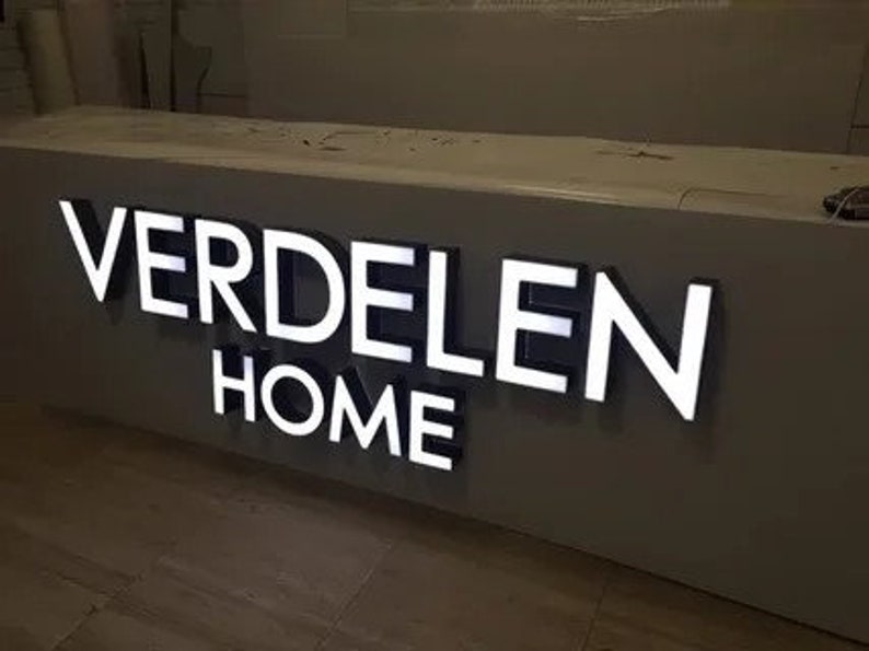 Custom LED Store Sign, Outdoor Led Sign, Custom Frontlit Sign, Wall ...