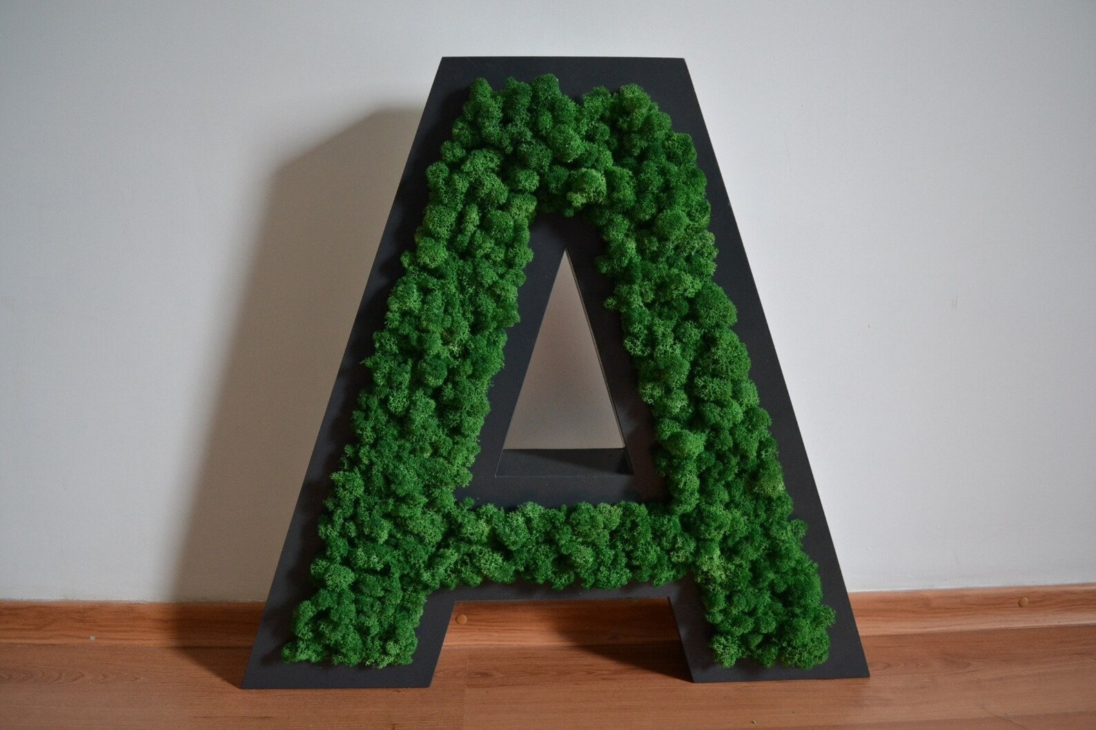 Custom Moss Sign, Personalized Moss Wall Decor, Green Live Moss Sign ...