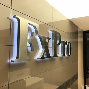 Personalized LED Metal Sign, Custom Backlit Sign, Metal Office Signage ...