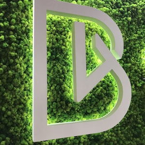 Custom Moss Sign, Metal Letters, Personalized Moss Letters , Minimalist ...